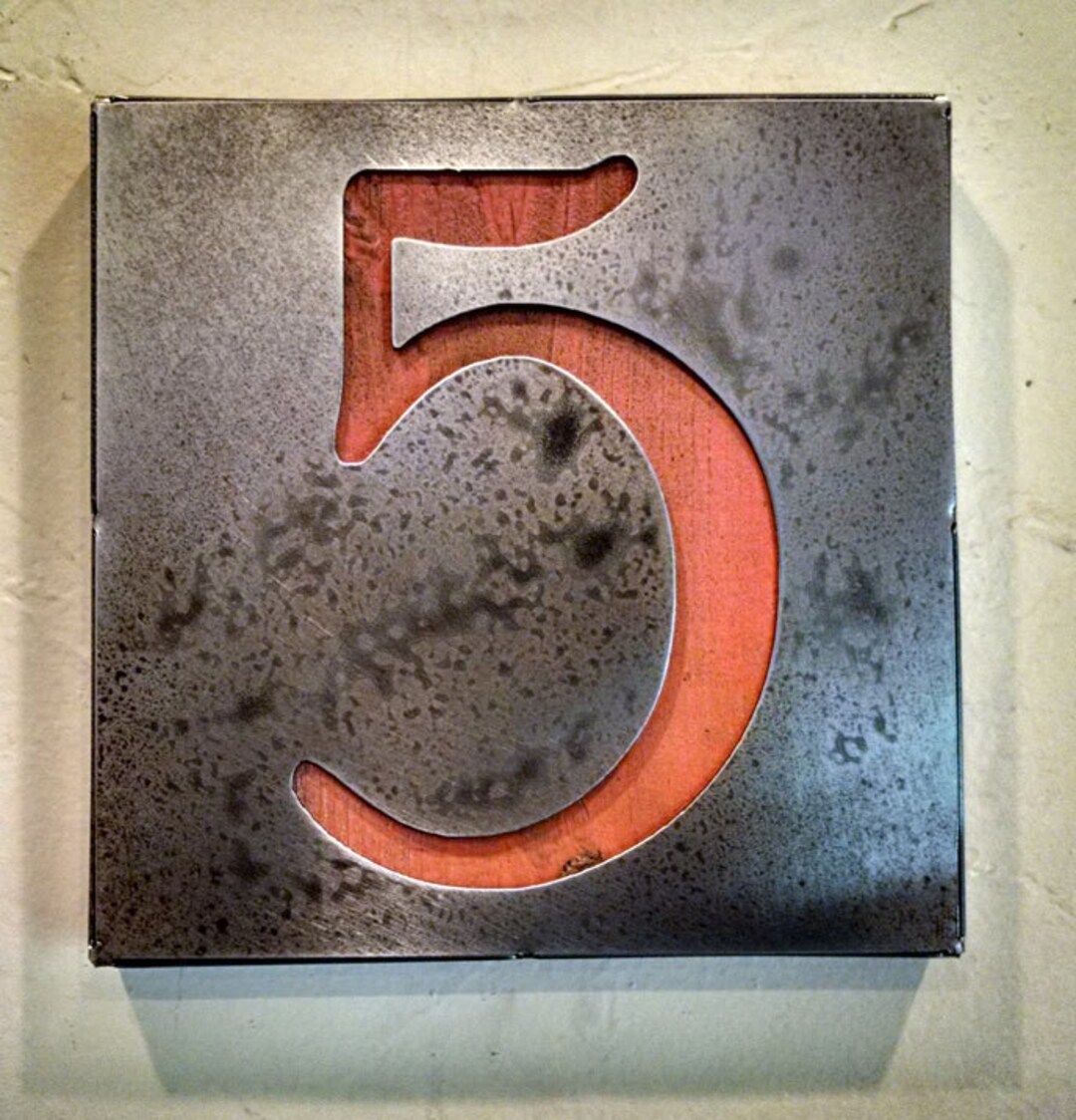 Custom Number - Word Art - Metal Art - Reclaimed Wood and Aged Steel ...