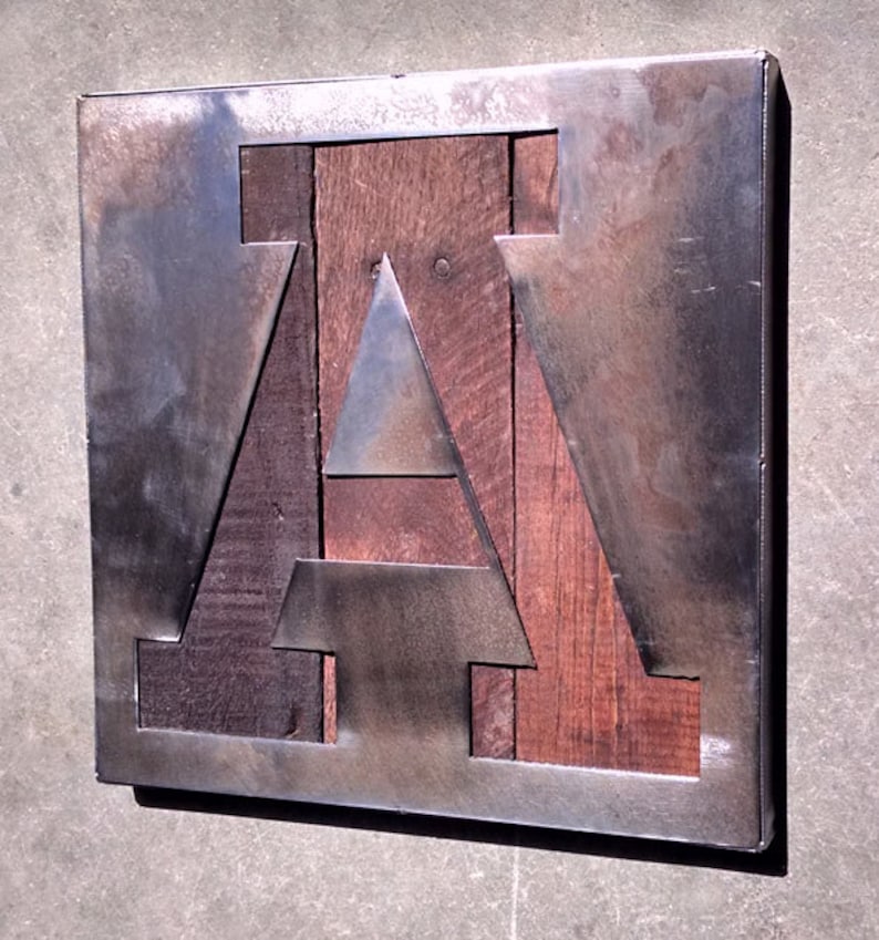 12x12 Custom Letter Archer Font Initial | Etsy