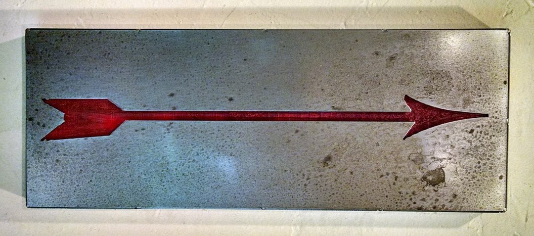 Arrow - Metal Art - Reclaimed Wood and Aged Steel - 7.25x19.25 - by ...