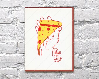 Pizza card | Etsy