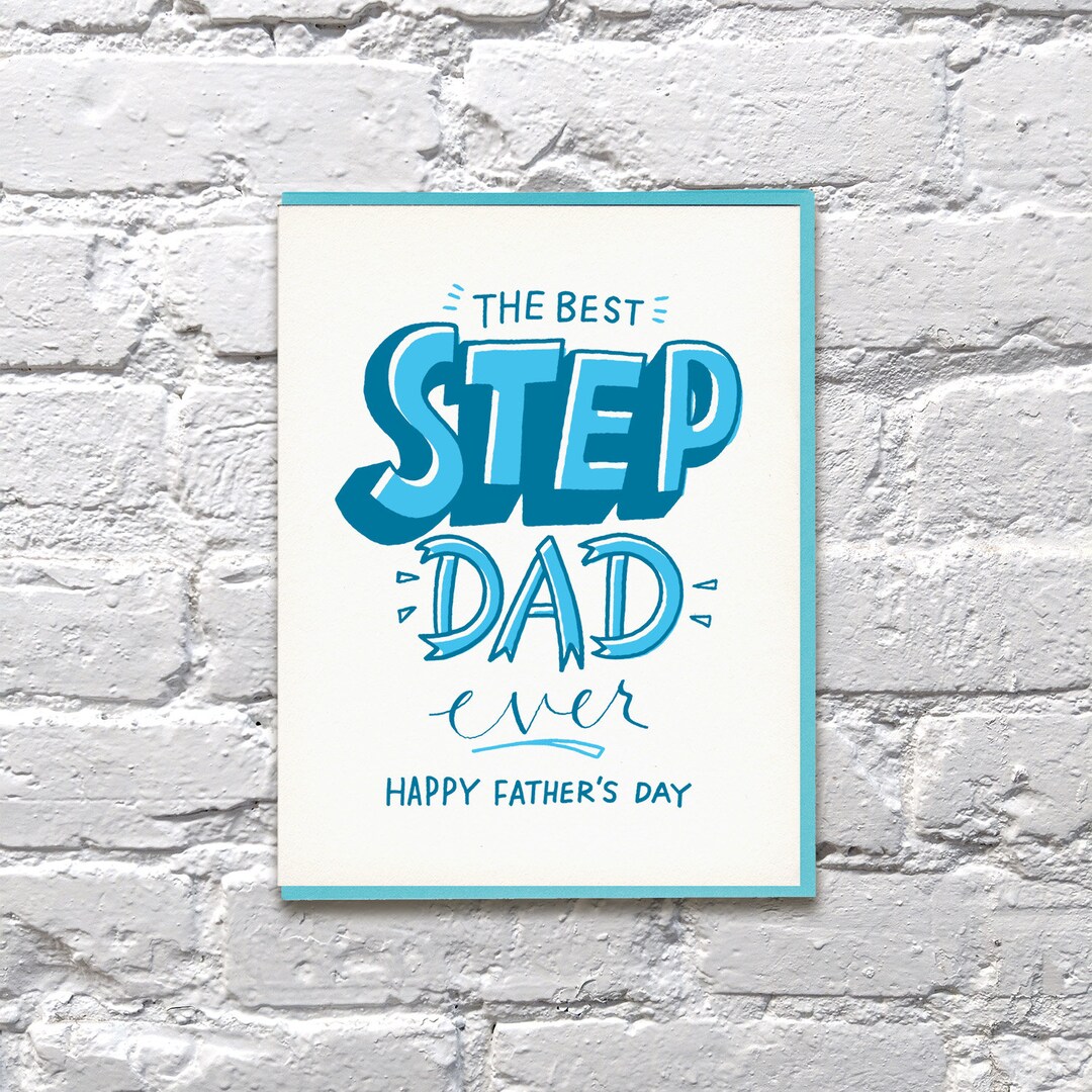 Best Step Dad Ever. Father's Day Card. - Etsy