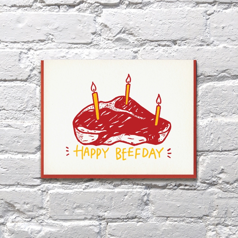 Birthday Card Carnivore - Etsy