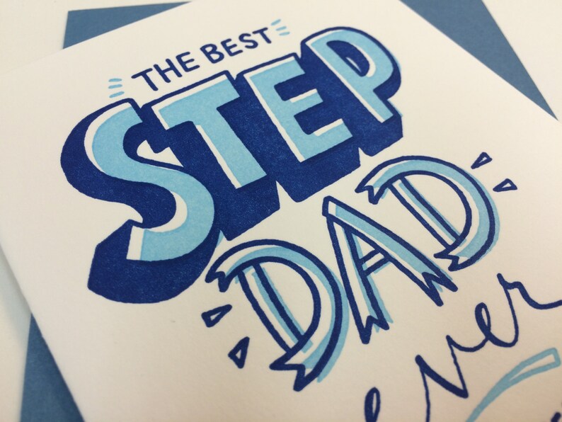 Best Step Dad Ever. Father's Day card. | Etsy