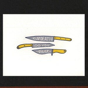 Till Death Letterpress Wedding & Engagement Card - Etsy