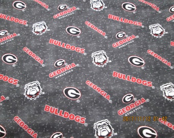 Georgia bulldogs fabric | Etsy