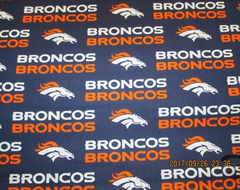 Denver Broncos Fabric | Etsy