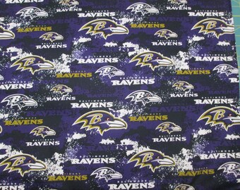 NFL BALTIMORE RAVENS Vintage Retro Print Football 100% Cotton - Etsy