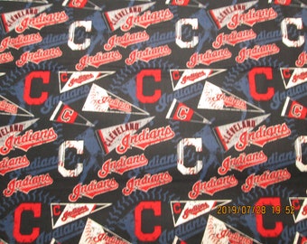 Cleveland Indians Fabric | Etsy