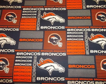 Denver Broncos Fabric - Etsy