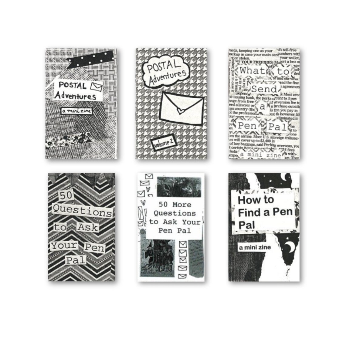 Pen Pal Zine Pack: Zines about letter writing filled with | Etsy