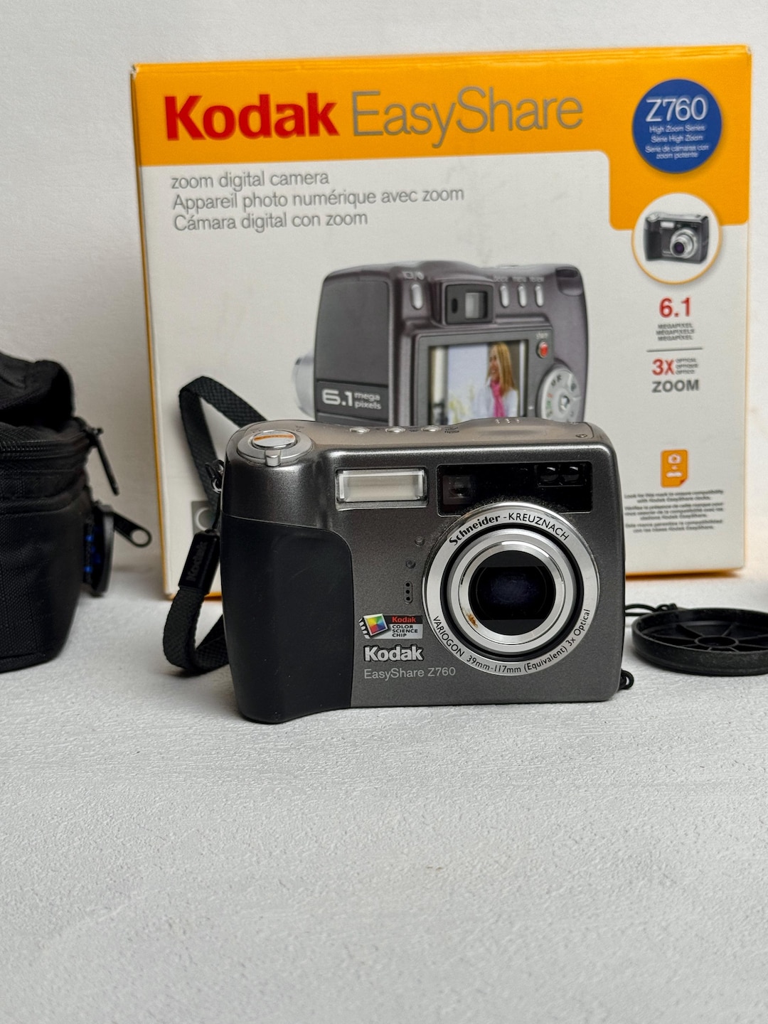 Classic Kodak Easyshare Digital Camera Z760 With Box Case Charger ...