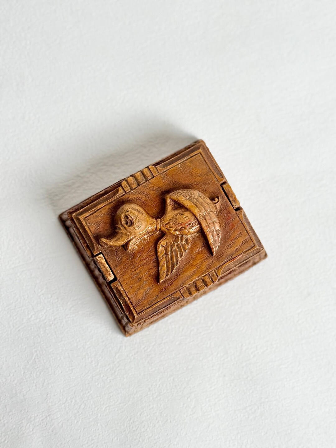 Vintage 1940s-50s Syroco Cowboy Trinket Box Wood Composite Western ...