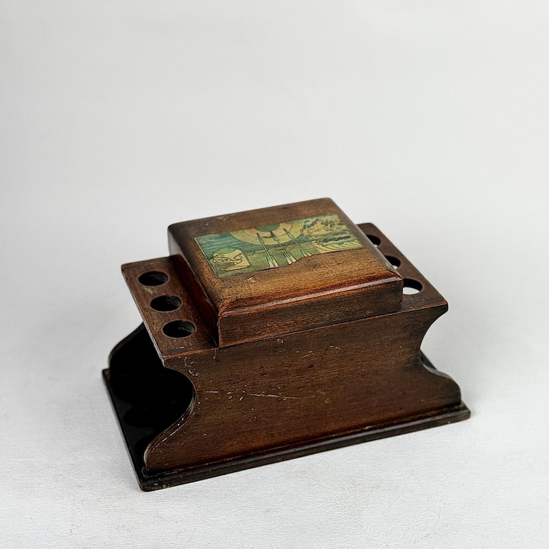Antique Wooden Pipe Rack - Etsy
