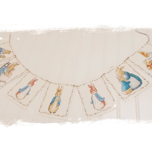 Peter Rabbit Birthday Party Bunting / happy - Etsy
