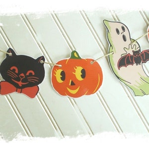 Retro Halloween Banner..vintage Look Halloween Decorations Ghost, Black ...