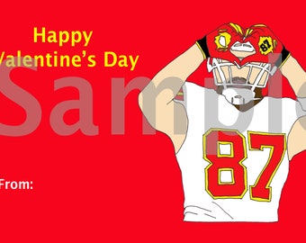 Taylor Swift Travis Kelce Valentines, Swiftie Valentines, Travis Kelce ...