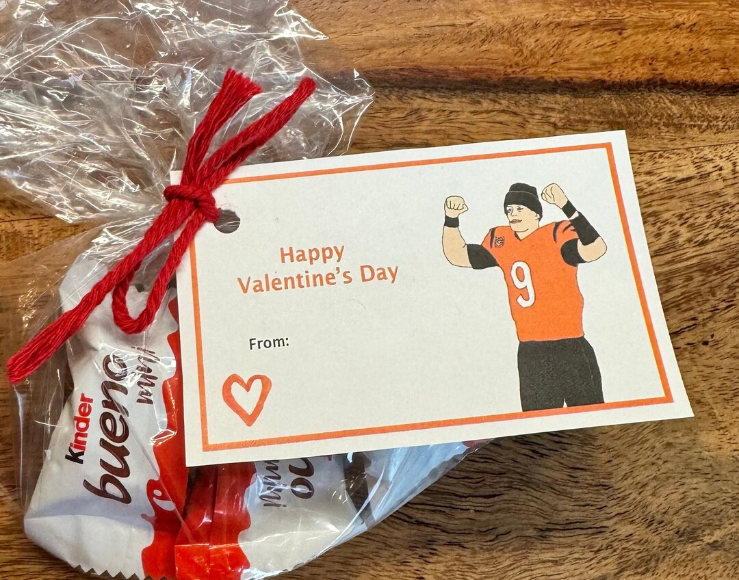 Joe Burrow Printable Valentines - Etsy