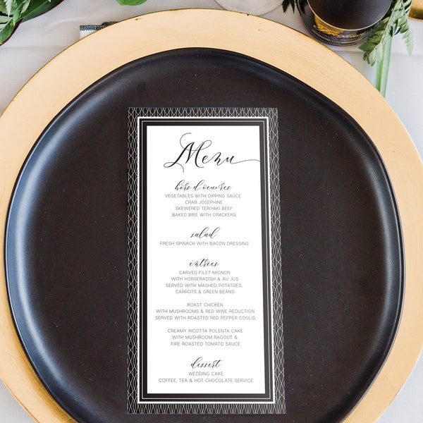 Individual Menu Cards - Etsy