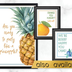 INSTANT DOWNLOAD We're Berry Happy You Came, Tutti Frutti Birthday ...