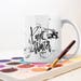 Artist Paint Water Mug, White Ceramic Painters Water Cup, Fine Artist ...