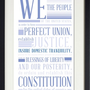 INSTANT DOWNLOAD Constitution Preamble Educational Classroom Poster ...