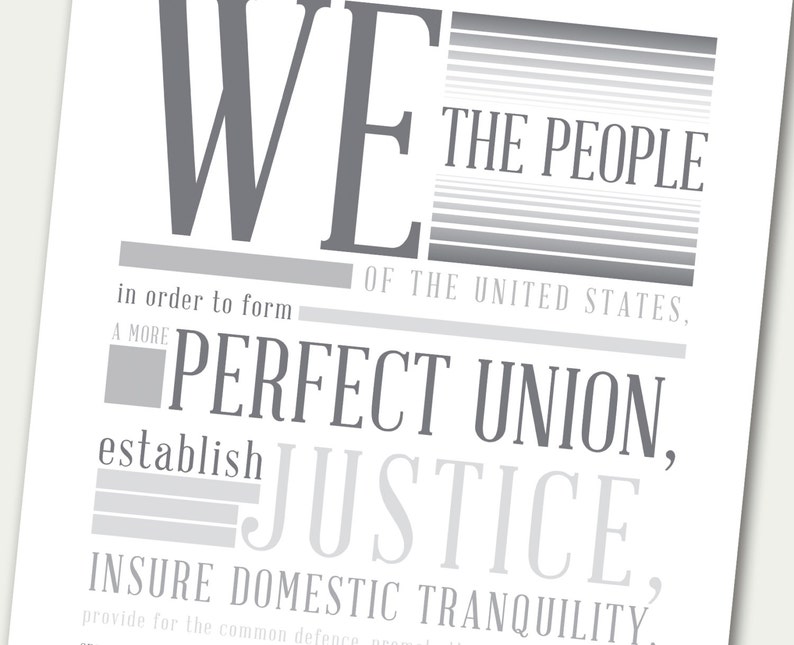 INSTANT DOWNLOAD Constitution Preamble Educational Classroom - Etsy
