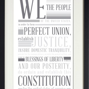 INSTANT DOWNLOAD Constitution Preamble Educational Classroom Poster ...