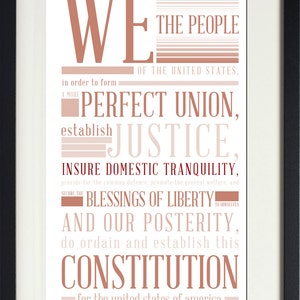 INSTANT DOWNLOAD Constitution Preamble Educational Classroom Poster ...