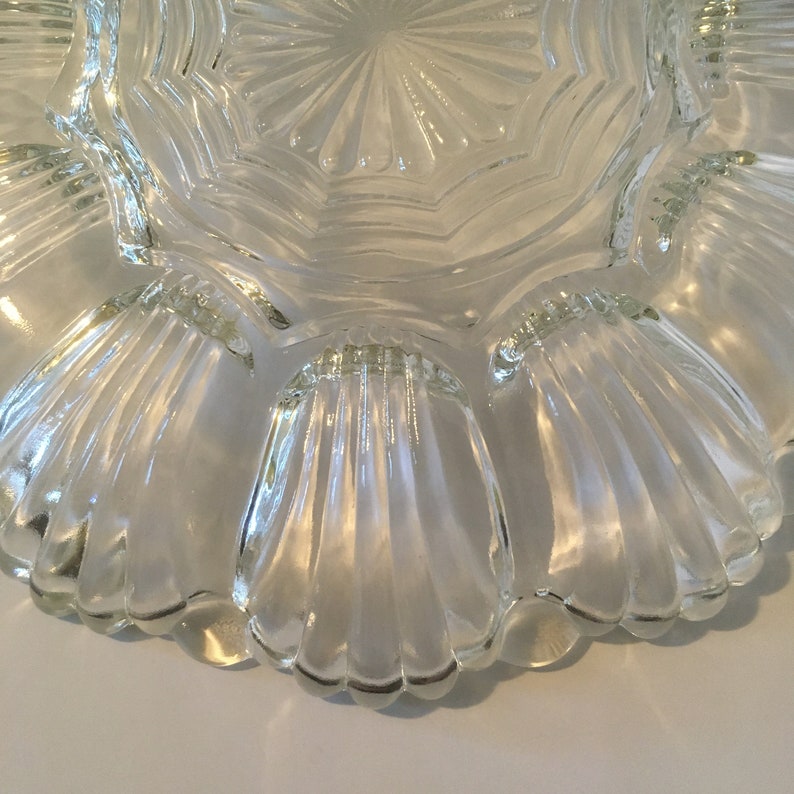 Anchor Hocking Clear Glass Deviled Egg Serving Plate - Etsy