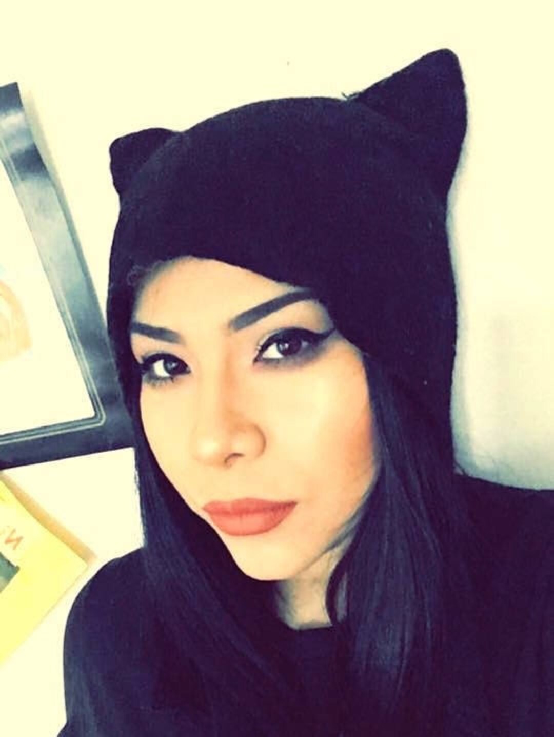 Halloween Black Cat Hat Etsy
