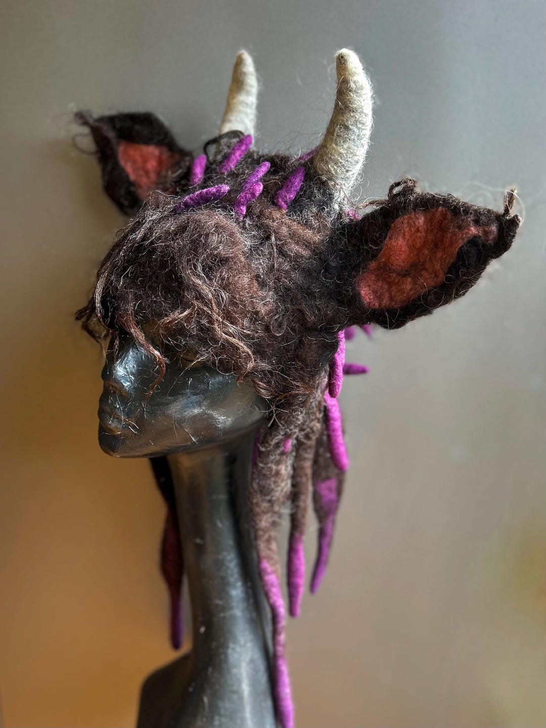 Gruffalo Inspired Headdress: Hand Felted Children's Theatre Hat - Etsy