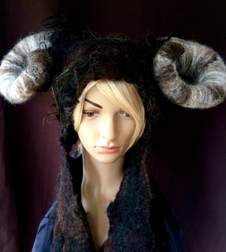Aries Ram Horn Pagan Headdress | Etsy