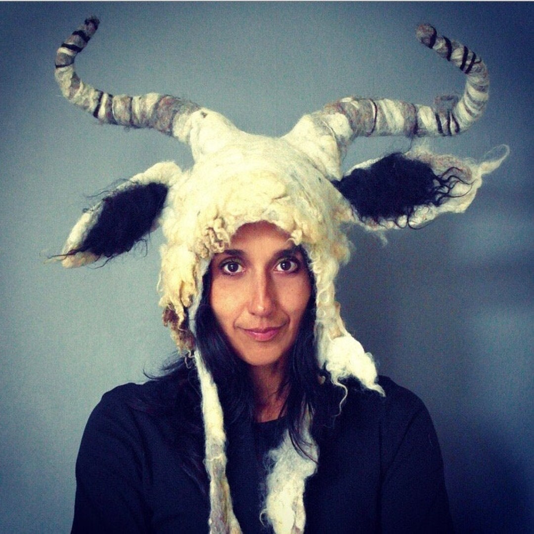 Capricorn the Goat Pagan Headdress - Etsy