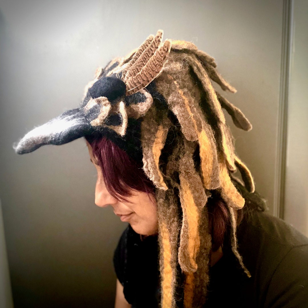 Golden Eagle Felted Bird Hat - Etsy