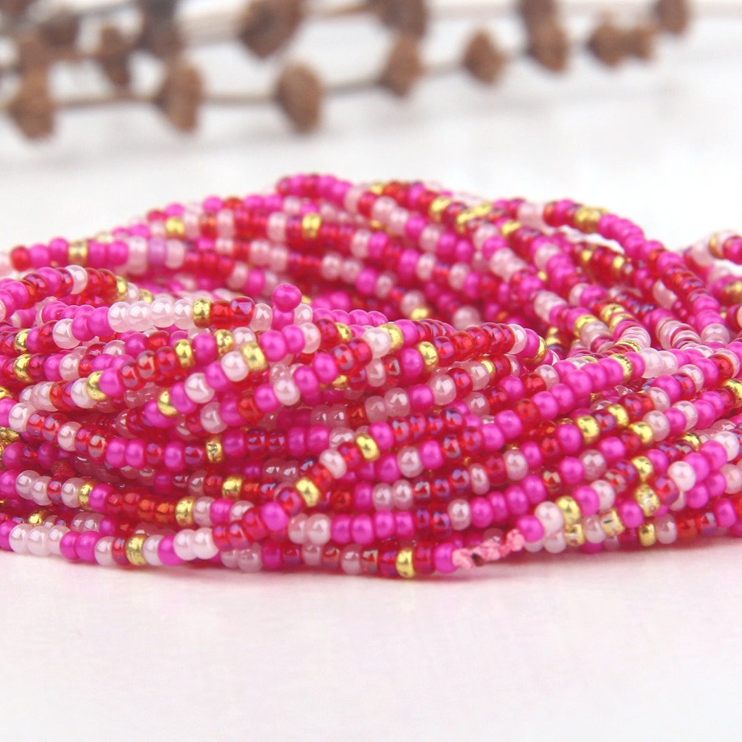1/2 Meter Mix Color Seed Bead Strands, 11/0 Seed Beads, 2mm Glass Beads ...
