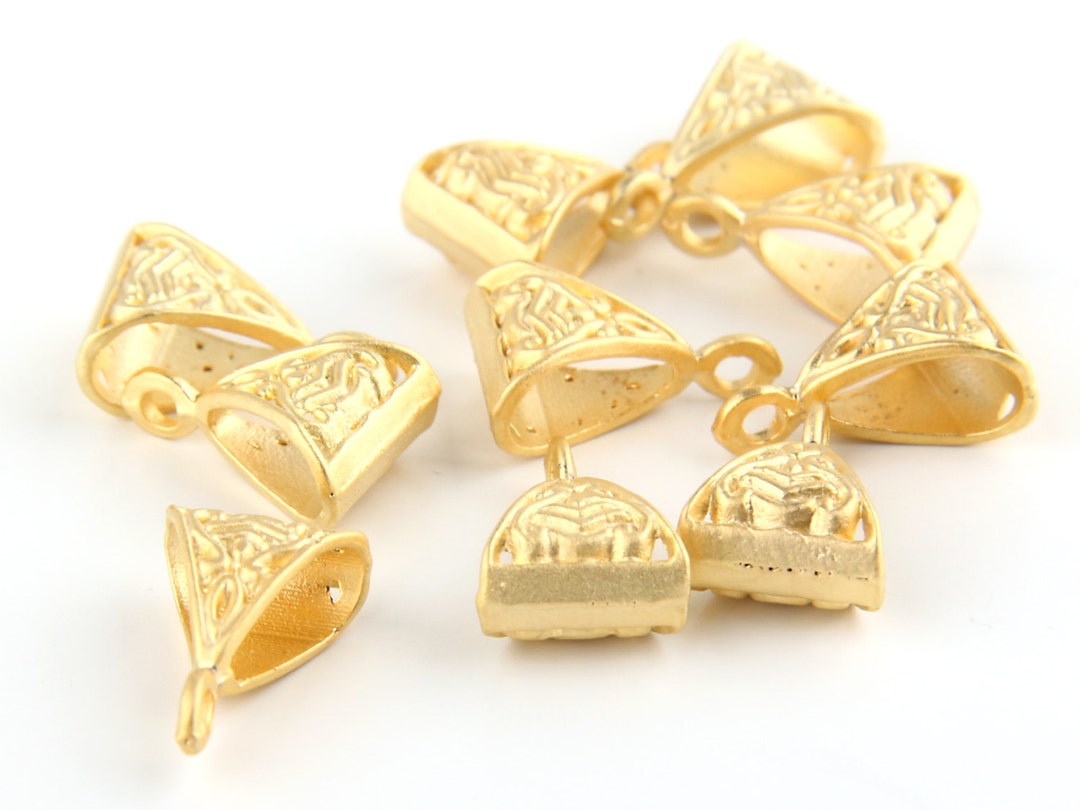 Fretwork Pendant/charm Bails Charm Holder Slider Pendant - Etsy