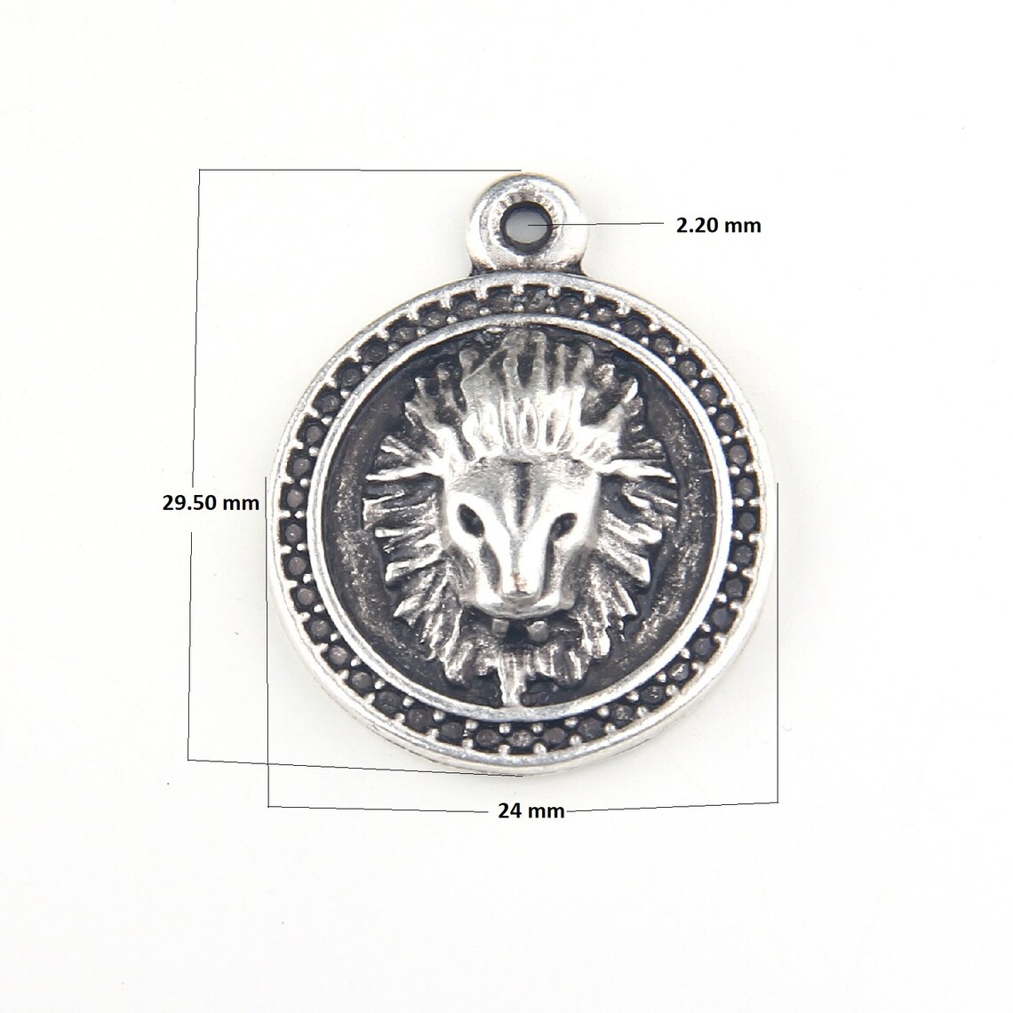 Gold, Puffed Lion Medallion Pendants, Gold Medallion, Jewelry Supplies ...