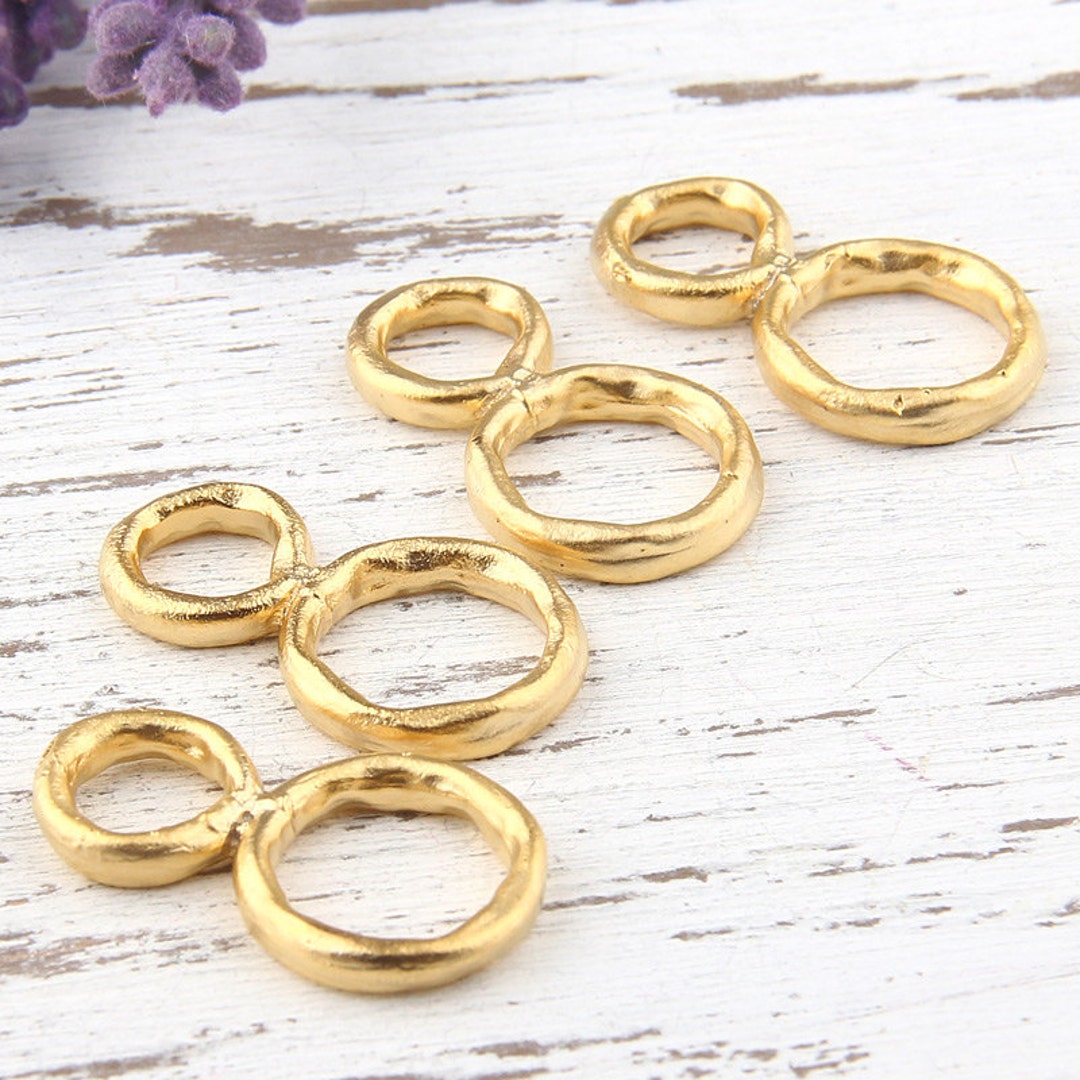 Soldered Double Loop Pendant Connector, Figure 8 Links, 8 Shaped Link ...