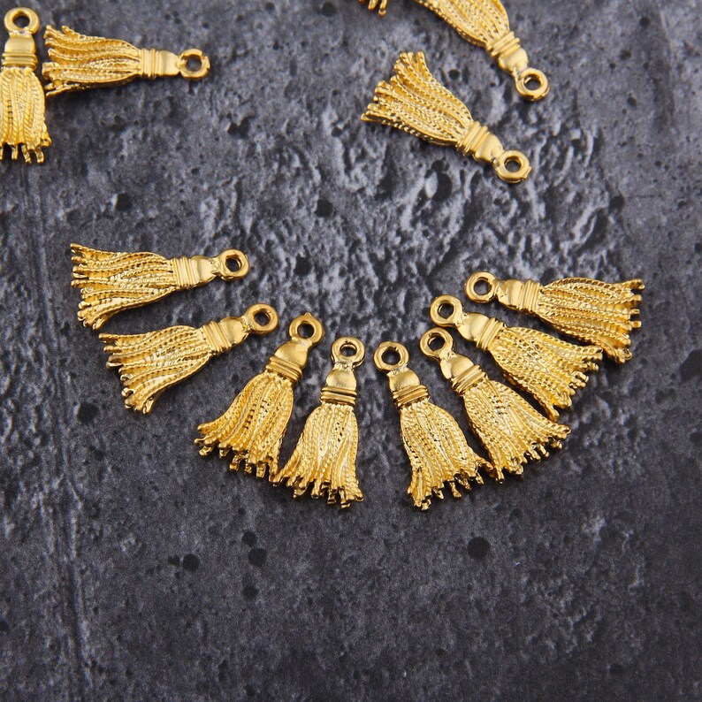 Metal Tassel Charms Zipper Pull Charms Bracelet Tassels - Etsy