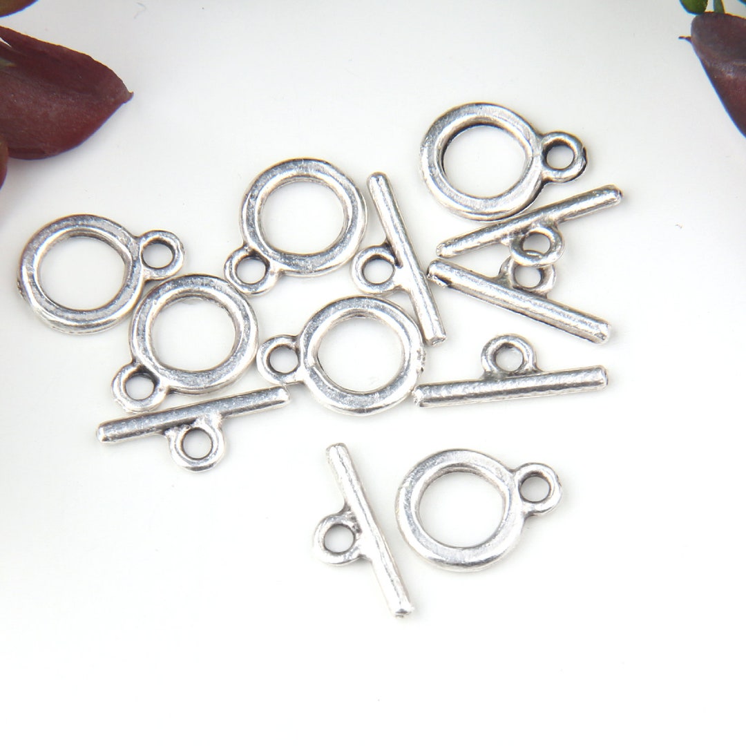 Silver Mini Toggle Clasps T Clasp End Bars Jewelry Closure - Etsy