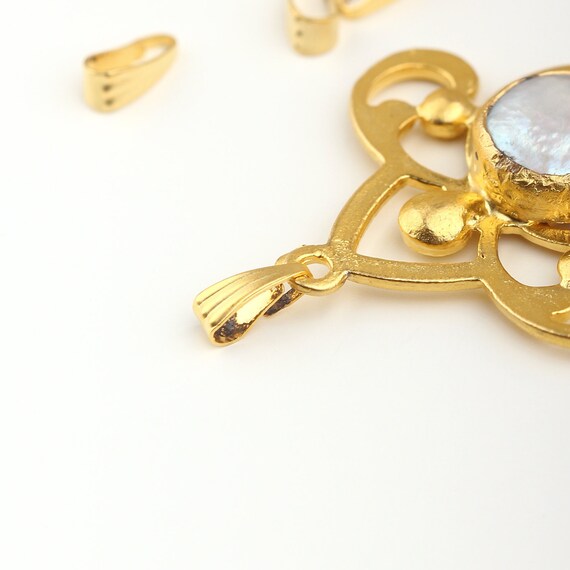 Gold Pendant Bail Charm Bail Claw Bails Scarf Bails Pinch | Etsy