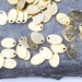 Mini Oval Blank Charms, Mini Stamping Blanks, Textured Blank Charm ...
