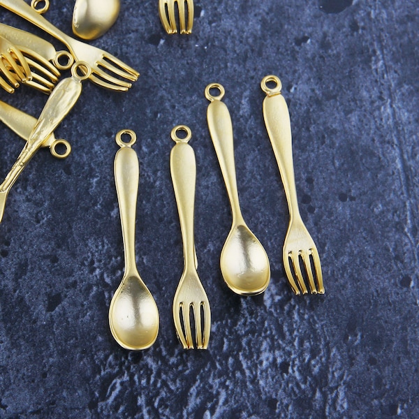 Spoon and Fork Gold Set - Etsy