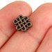 Antique Bronze Eternal Love Symbol Beads 10 Pieces // AGB-011 - Etsy