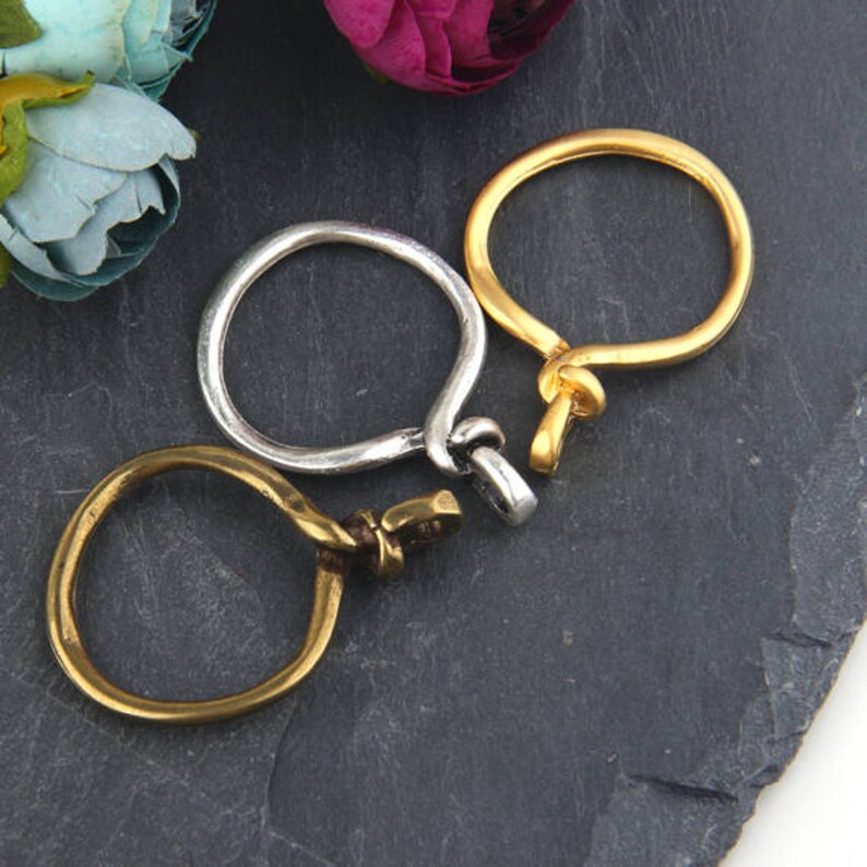 Large Circle Loop Connector Loop Link Large Loop Link 22k - Etsy