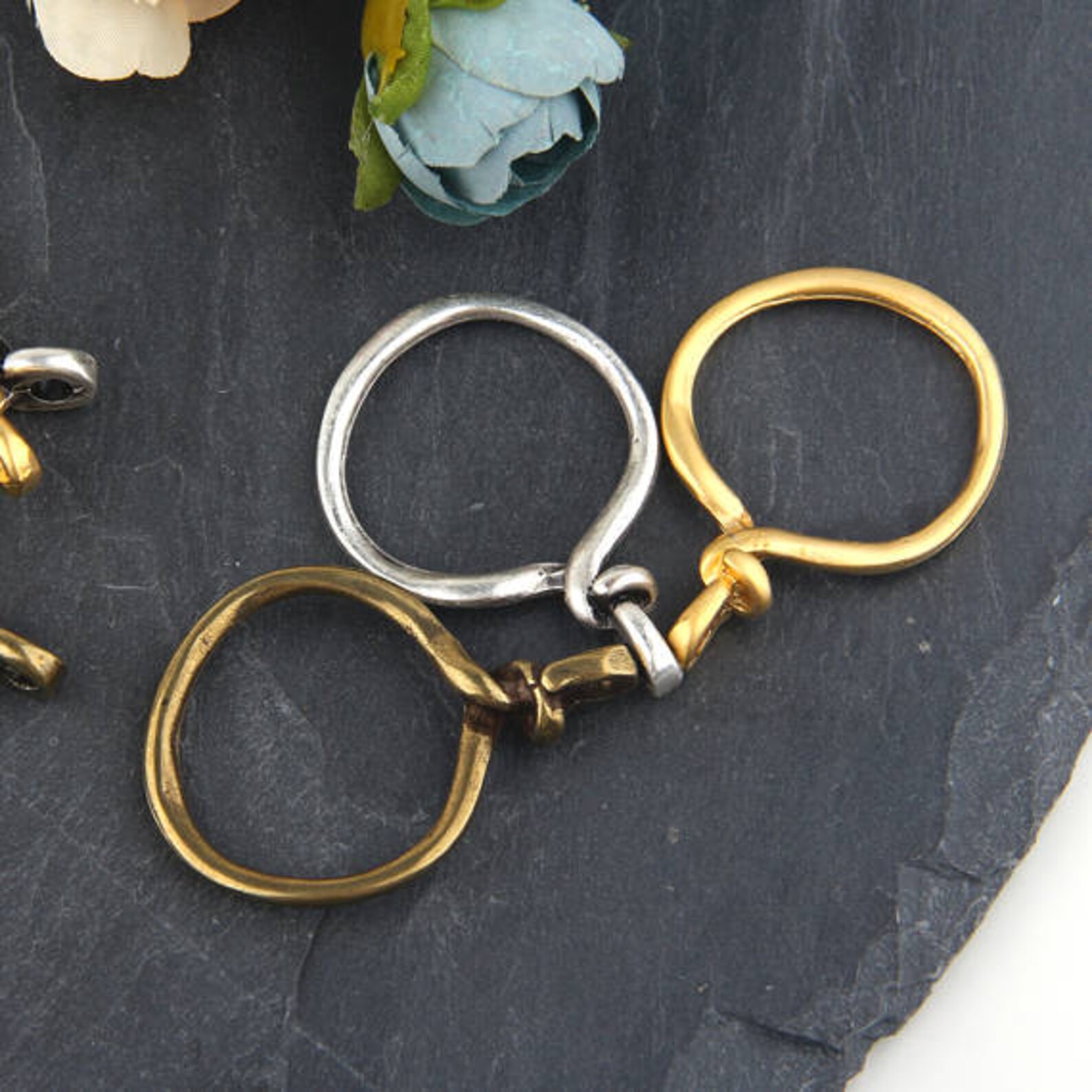 Large Circle Loop Connector Loop Link Large Loop Link 22k - Etsy