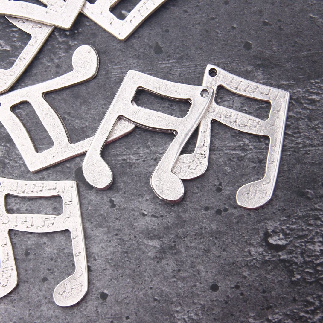 Music Note Pendant, Musical Pendant, Silver Musical Note, Quaver ...