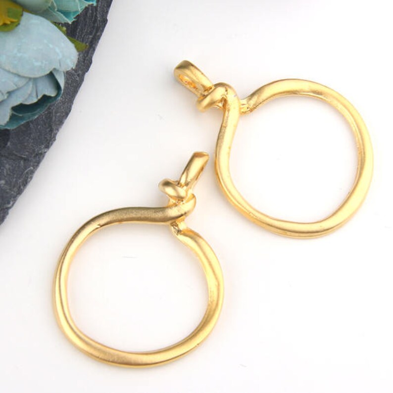 Large Circle Loop Connector Loop Link Large Loop Link 22k | Etsy