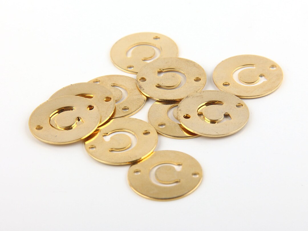 1 Alphabet Disk Connector Link, Letter Disc Link, Letter Connectors ...