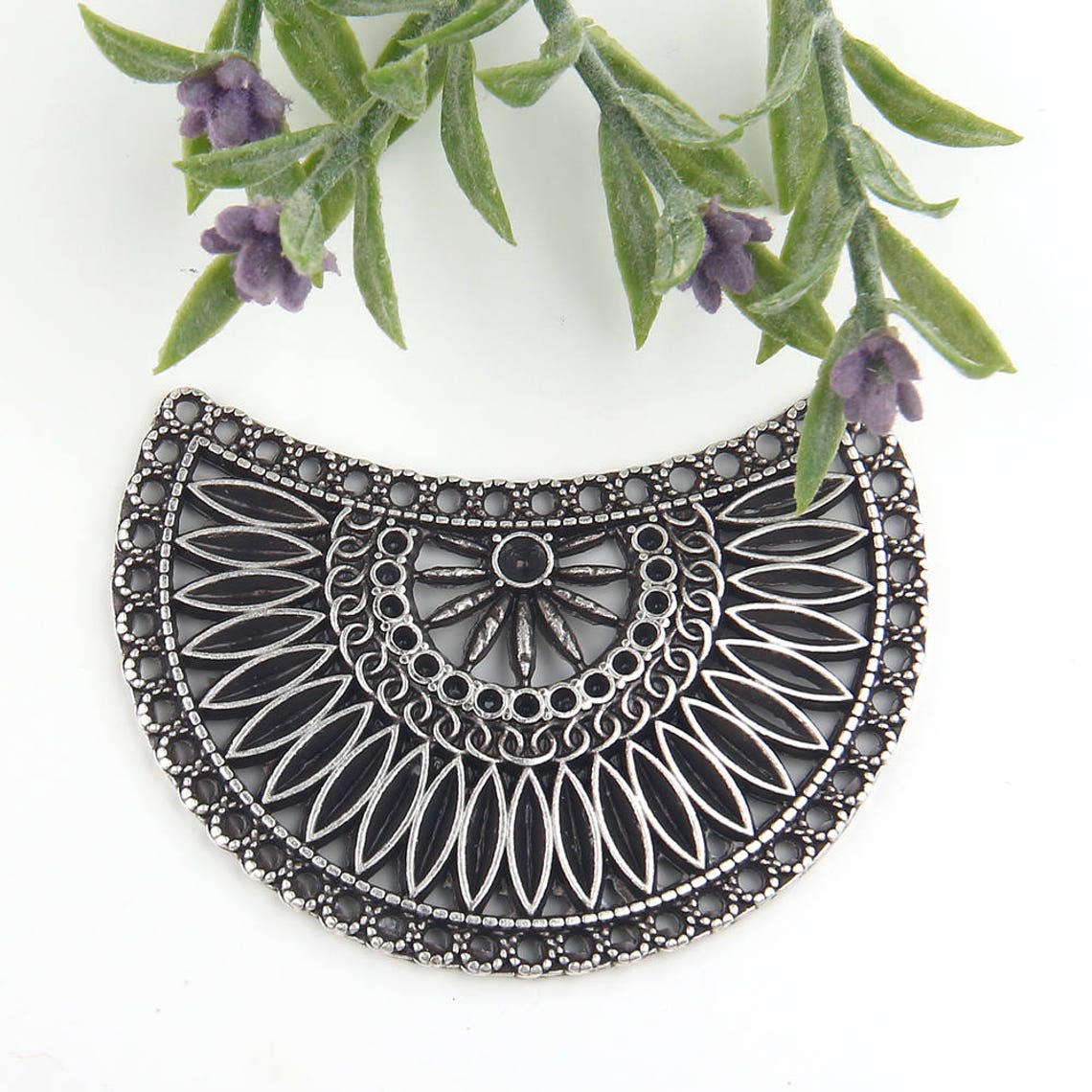 Multi Link Silver, Semi Circle Connector, 1 Piece // SC-199 - Etsy